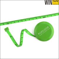 China Custom Bright Green Mini 60 Inch Retractable Body Measuring Tape Flexible Plastic Parts for sale