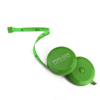 China Custom Bright Green Mini 60 Inch Retractable Body Measuring Tape Flexible Plastic Parts for sale