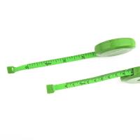 China Custom Bright Green Mini 60 Inch Retractable Body Measuring Tape Flexible Plastic Parts for sale