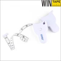 China White Case Body Tape Measure 80 Inches 2 Meters Dual Scale for Waist Arm Leg Measurement for sale
