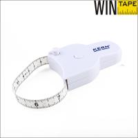 China White Case Body Tape Measure 80 Inches 2 Meters Dual Scale for Waist Arm Leg Measurement for sale