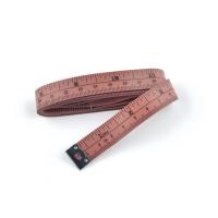 China Chocolate Colored 150cm 60inch Tape Measure Dual Scale Soft Flexible Sewing Measuring Tool for sale