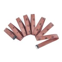 China Chocolate Colored 150cm 60inch Tape Measure Dual Scale Soft Flexible Sewing Measuring Tool for sale