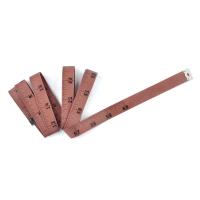 China Chocolate Colored 150cm 60inch Tape Measure Dual Scale Soft Flexible Sewing Measuring Tool for sale