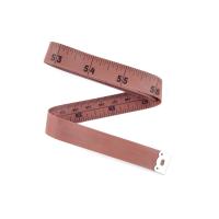 China Chocolate Colored 150cm 60inch Tape Measure Dual Scale Soft Flexible Sewing Measuring Tool for sale