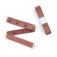 China Chocolate Colored 150cm 60inch Tape Measure Dual Scale Soft Flexible Sewing Measuring Tool for sale