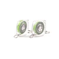 China Wintape 80 Inches 2m Mini Steel Tape Measure Transparent ABS Plastic Casing Green with Keychain for sale