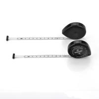 China Wintape 1.5m Black Compact BMI Measuring Tape for Body Fitness Monitoring 150cm for sale