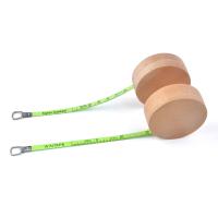 China Wintape 6ft 2m Retractable Tape Measure Maple Wood Housing Geometric Shape Steel Tape Dual Scale for sale