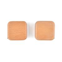 China 2m 6ft Steel Tape Measure With Square Solid Wood Casing Case for sale