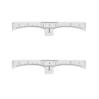China Disposable Eyebrow Measuring Ruler 18x2.2cm for Quick Mapping Shaping Brows Waxing Tattoo for sale
