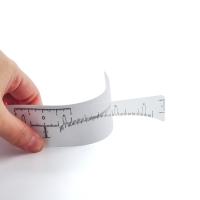 China Disposable Eyebrow Measuring Ruler 18x2.2cm for Quick Mapping Shaping Brows Waxing Tattoo for sale