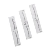 China Disposable Eyebrow Measuring Ruler 18x2.2cm for Quick Mapping Shaping Brows Waxing Tattoo for sale