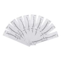 China Disposable Eyebrow Measuring Ruler 18x2.2cm for Quick Mapping Shaping Brows Waxing Tattoo for sale