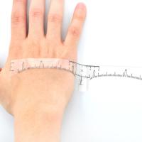 China Disposable Eyebrow Measuring Ruler 18x2.2cm for Quick Mapping Shaping Brows Waxing Tattoo for sale