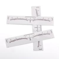China Disposable Eyebrow Measuring Ruler 18x2.2cm for Quick Mapping Shaping Brows Waxing Tattoo for sale