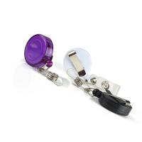 China Retractable Badge Reel with 80cm Nylon Cord for Employee ID Cards and Key Holder for sale