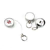China Heavy Duty Metal Tape Measure Components , Keychain Ring Clip For Work ID Badge for sale