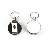 China Heavy Duty Metal Tape Measure Components , Keychain Ring Clip For Work ID Badge for sale