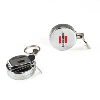 China Heavy Duty Metal Tape Measure Components , Keychain Ring Clip For Work ID Badge for sale