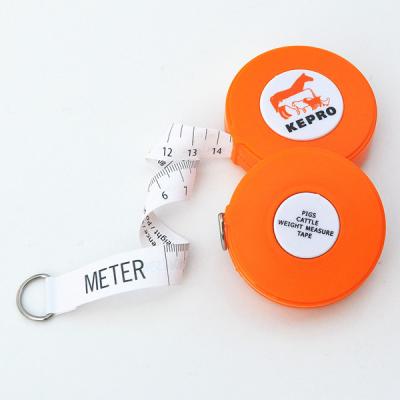 China Wintape Calf Weight Measuring Tape 2.5m Retractable ABS Plastic for Cattle Pig Livestock Veterinary Use for sale