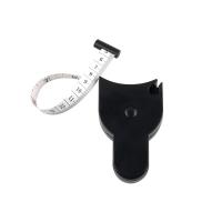 China Black Retractable Body Tape Measure 60 Inches 150cm Dual Sided Scale for Fitness for sale