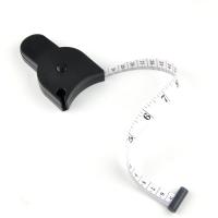 China Black Retractable Body Tape Measure 60 Inches 150cm Dual Sided Scale for Fitness for sale