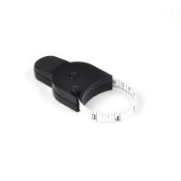 China Black Retractable Body Tape Measure 60 Inches 150cm Dual Sided Scale for Fitness for sale