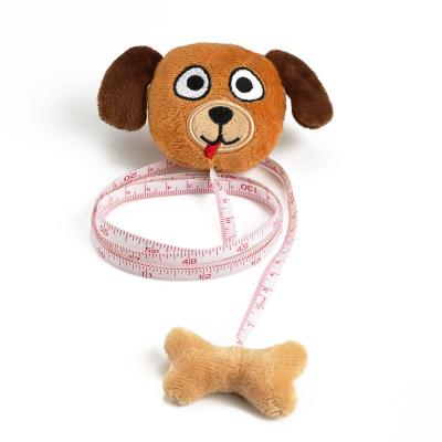 China Custom Plush Cartoon Tape Measure 1.5m Retractable Soft Measuring Tape for Kids Teaching for sale