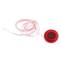 China 1.5m Semi Transparent Personalised Sewing Tape Measure Circular Shape With Red Case for sale