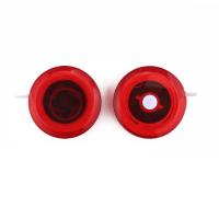 China 1.5m Semi Transparent Personalised Sewing Tape Measure Circular Shape With Red Case for sale
