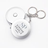 China Wintape Silver Plastic 1.8m Round Tape Measure with Lanyard Keychain for Sewing for sale