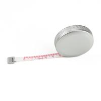 China Wintape Silver Plastic 1.8m Round Tape Measure with Lanyard Keychain for Sewing for sale