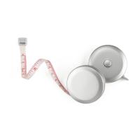 China Wintape Silver Plastic 1.8m Round Tape Measure with Lanyard Keychain for Sewing for sale