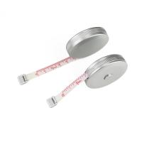 China Wintape Silver Plastic 1.8m Round Tape Measure with Lanyard Keychain for Sewing for sale