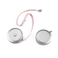 China Wintape Silver Plastic 1.8m Round Tape Measure with Lanyard Keychain for Sewing for sale