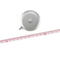 China Wintape Silver Plastic 1.8m Round Tape Measure with Lanyard Keychain for Sewing for sale