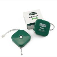 China Fiberglass Keyring Tape Measure , Customized Measuring Tape With Button Control for sale