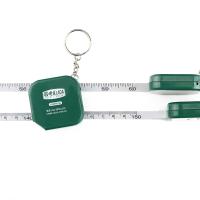 China Fiberglass Keyring Tape Measure , Customized Measuring Tape With Button Control for sale