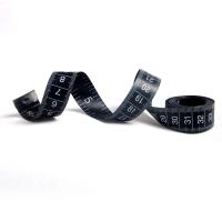 China Black Bold Number Body Measuring Tape 150cm 60inch Soft Fabric Cloth Sewing Tape Measure OEM for sale