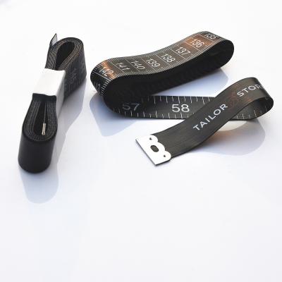 China Black Bold Number Body Measuring Tape 150cm 60inch Soft Fabric Cloth Sewing Tape Measure OEM for sale