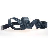 China Black Bold Number Body Measuring Tape 150cm 60inch Soft Fabric Cloth Sewing Tape Measure OEM for sale