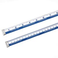 China Custom Navy Blue Tape Measure 150cm 60 Inch Dual System Inches Centimeters PVC Fiberglass for sale