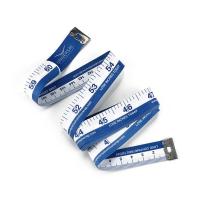China Custom Navy Blue Tape Measure 150cm 60 Inch Dual System Inches Centimeters PVC Fiberglass for sale