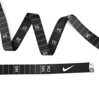 China Wintape Black Flexible Tape Measure 150cm Fiberglass with White Markings Custom Logo Promotional Gift for sale