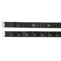 China Wintape Black Flexible Tape Measure 150cm Fiberglass with White Markings Custom Logo Promotional Gift for sale