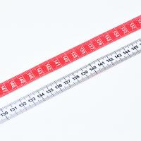 China Double Sided Plastic Clothing Tape Measure 150cm With Red White 2 Colors for sale