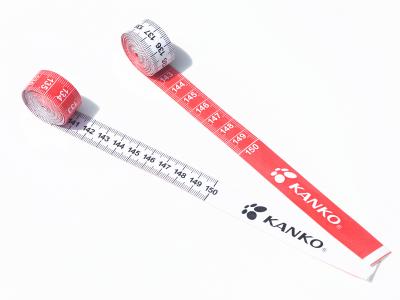 China Double Sided Plastic Clothing Tape Measure 150cm With Red White 2 Colors for sale