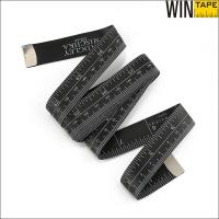 China Custom Black Measuring Tape 60 Inch 150cm Fiberglass for Bridal Dress Promotional Giveaway for sale