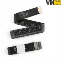 China Custom Black Measuring Tape 60 Inch 150cm Fiberglass for Bridal Dress Promotional Giveaway for sale